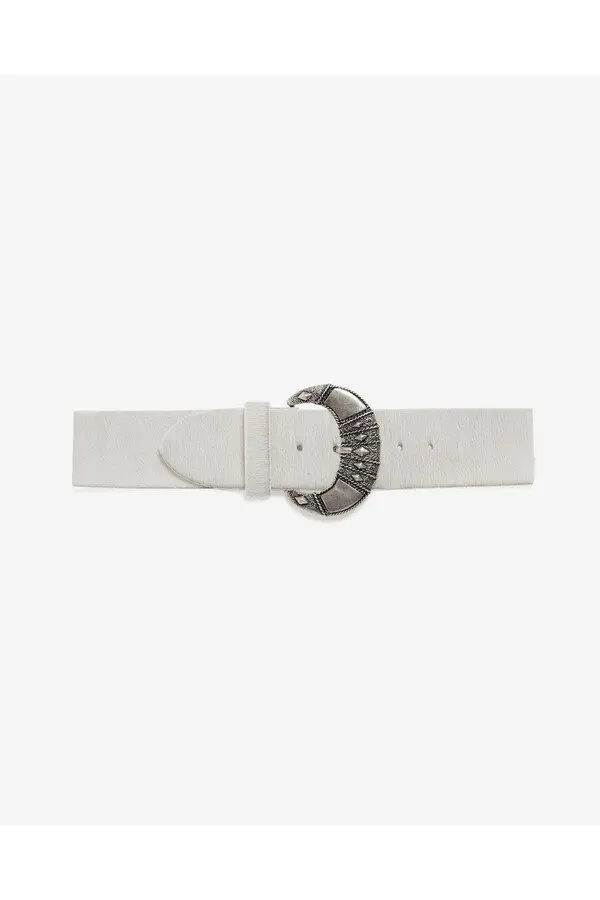Buy IRO PARIS Losange Pony Belt - Silver At 60% Off | Editorialist