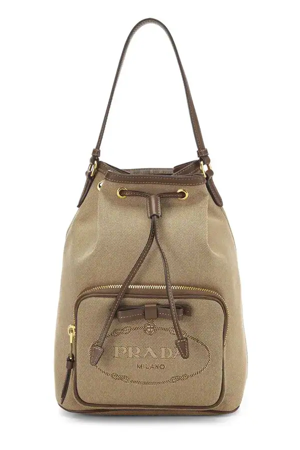 prada brown bucket bag