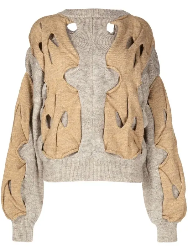 Toga Panelled Cut-out Jumper