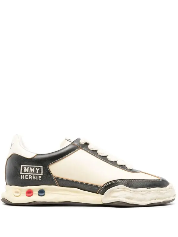 Mihara Yasuhiro Herbie Og Sole Leather Sneakers - Neutrals