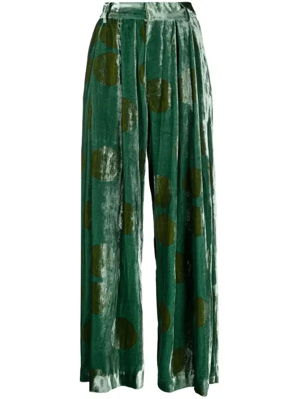 UMA WANG Pleat-detail Wide-leg Trousers