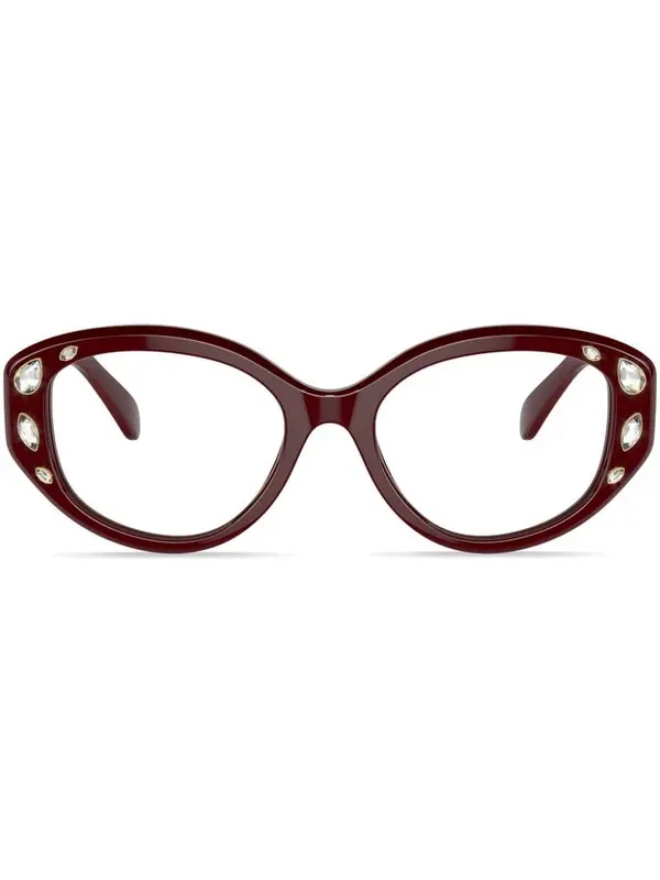 SWAROVSKI Crystal-embellished Oval Eyeglasses