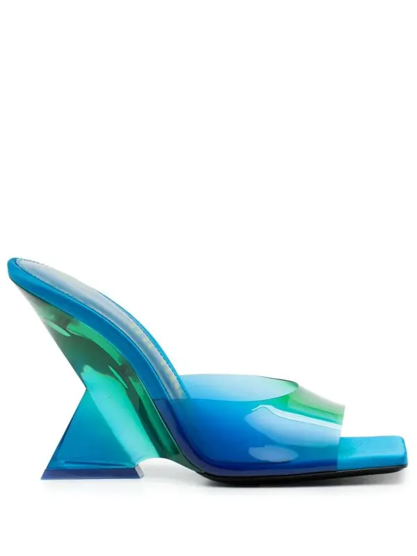 Attico Cheope 105mm Gradient-effect Mules - Blue