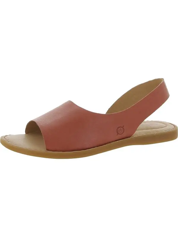 Born Inlet Leather Slip On Flat Sandals Multi Editorialist