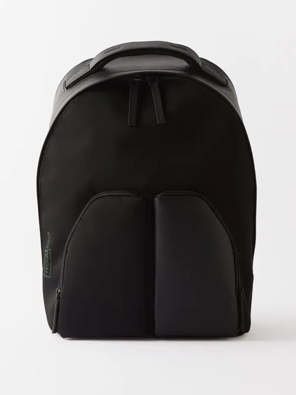 TROUBADOUR Orbis Recycledfibre Backpack Black Editorialist