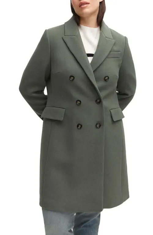 Mango Double-breasted Coat