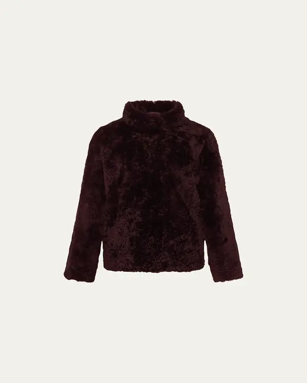 Gorski Sheared Cashmere Goat Overcoat