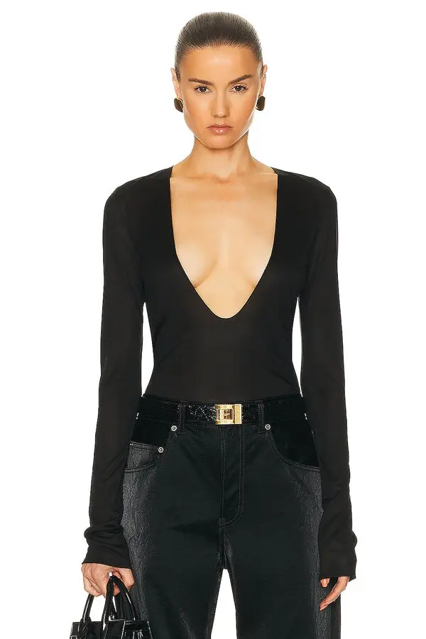 Saint Laurent Plunging Sweater