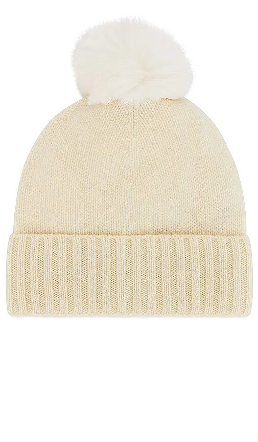 Hat Attack Cashmere Cuff Slouchy Beanie With Faux Pom