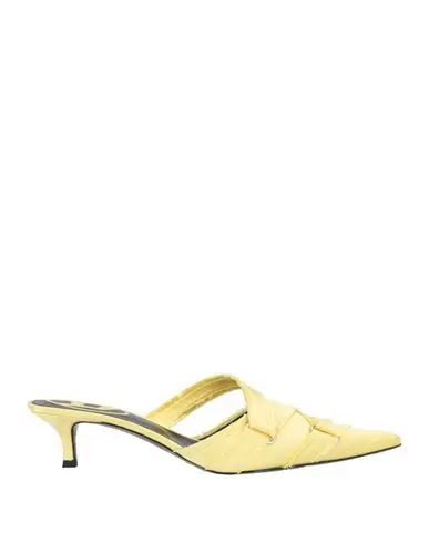 Buy Diesel Mules & Clogs Light Textile Fibers - Yellow At 49% Off ...