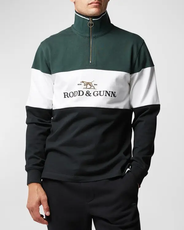 Rodd & Gunn Foresters Quarter-zip Sweater - Forest