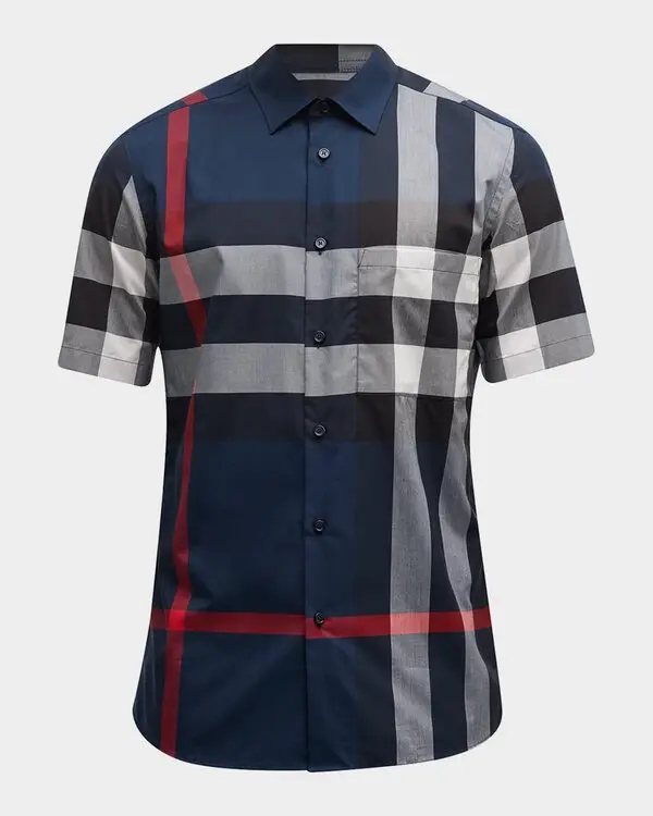 Burberry Summerton Check Button-down Shirt