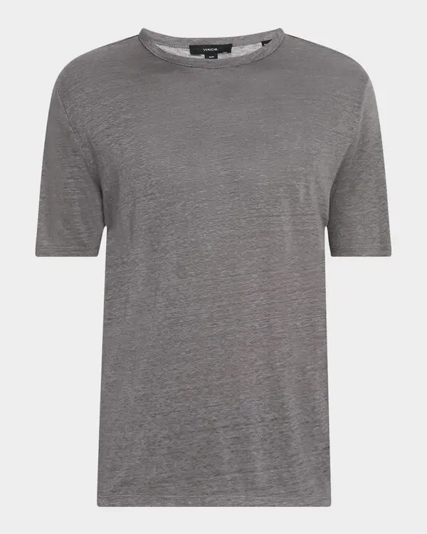 Vince Solid Linen T-shirt - Iron