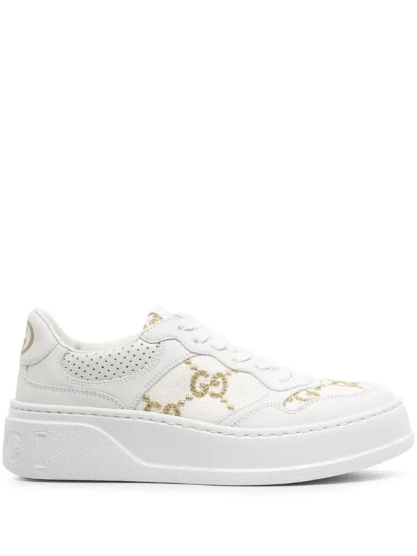 Gucci Gg Supreme Panelled Sneakers