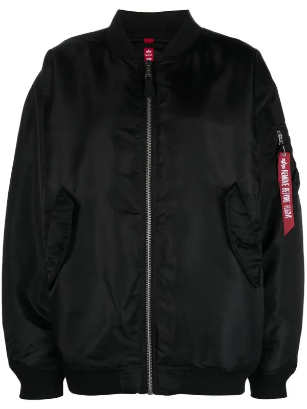 Alpha Industries Ma-1 Core Bomber Jacket - Black | Editorialist