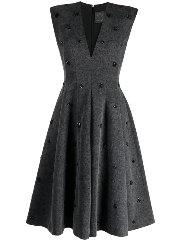 Huishan Zhang Zooey Crystal-embellished Denim Dress