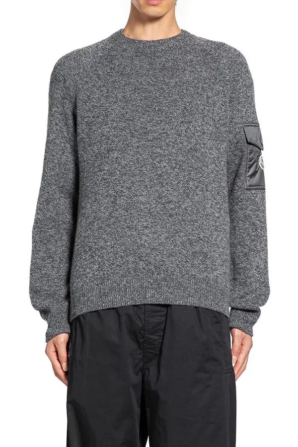 Moncler Crewneck Knitwear - Black