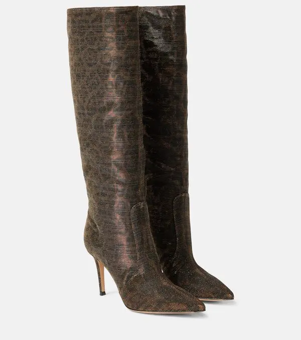 GIANVITO ROSSI Hansen Leopard Print Boots