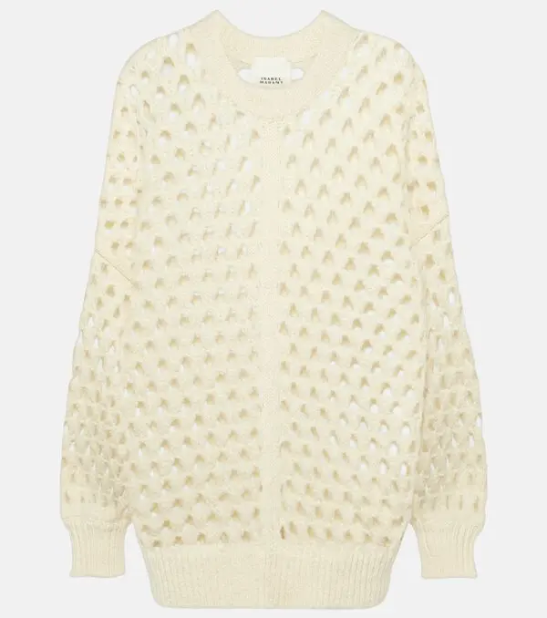 Isabel Marant Tane Alpaca Wool-blend Sweater - Neutrals