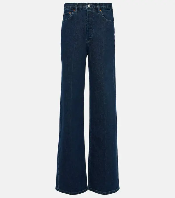 RE/DONE High-rise Straight Leg Jeans