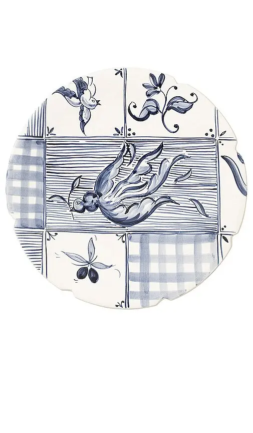 VAISSELLE Bon Appetit Large Platter In Navy