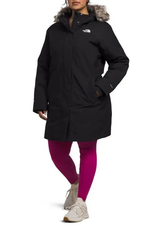 The North Face Arctic Waterproof Down Parka With Faux Fur Trim - Tnf Black-npf