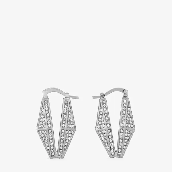 JIMMY CHOO Diamond Chain Earrings - Silver/crystal