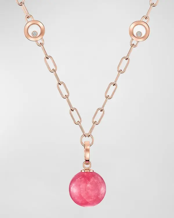 Chopard Happy Diamonds Planet Necklace - Rose Gold