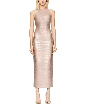 herve leger rose gold dress Hervé Léger golden dress – Les Merveilles De Babellou