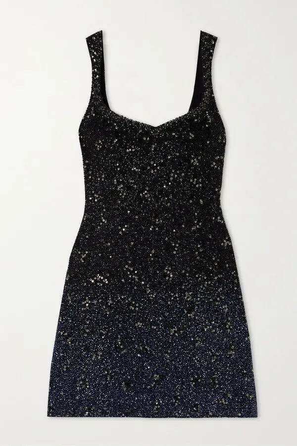 CLIO PEPPIATT Galaxy Embellished Mini Dress - Blue