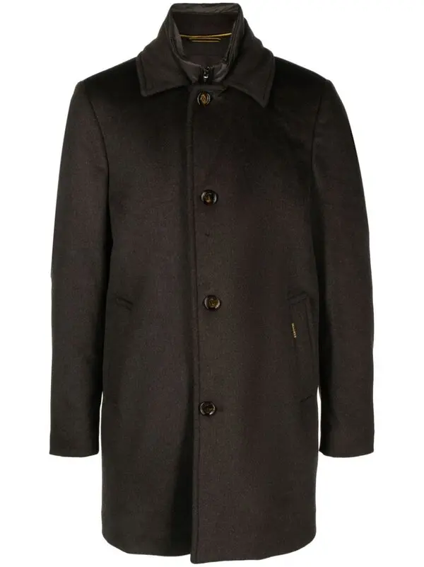 MOORER Single-breasted Peaked Coat