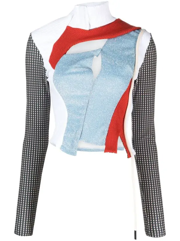 Ottolinger Metallic-effect Panelled Top