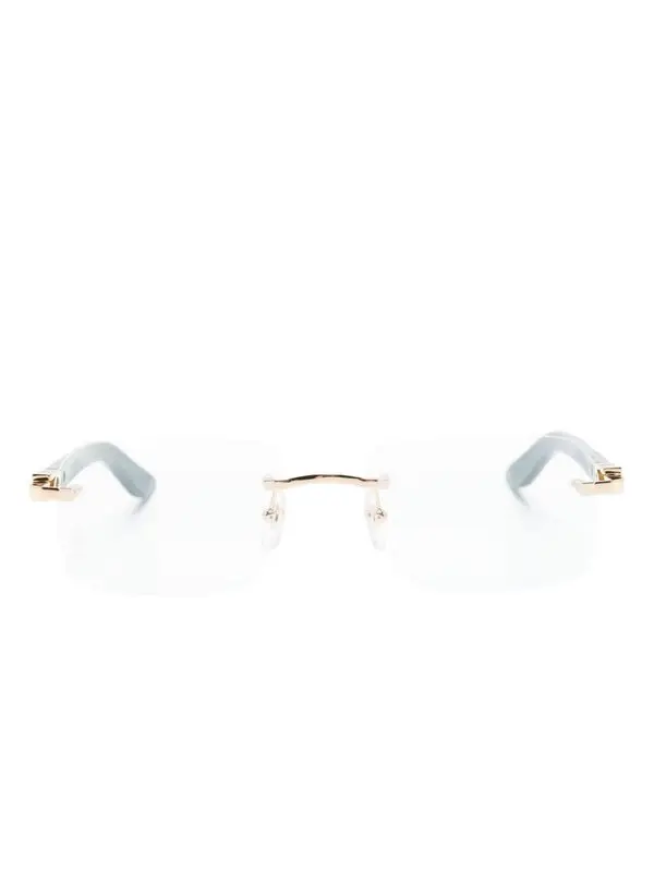 CARTIER Geometric-frame Rimless Glasses