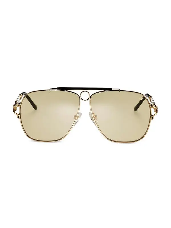 VINTAGE FRAMES COMPANY Sniper 54mm24k-gold-plated Metal Sunglasses ...