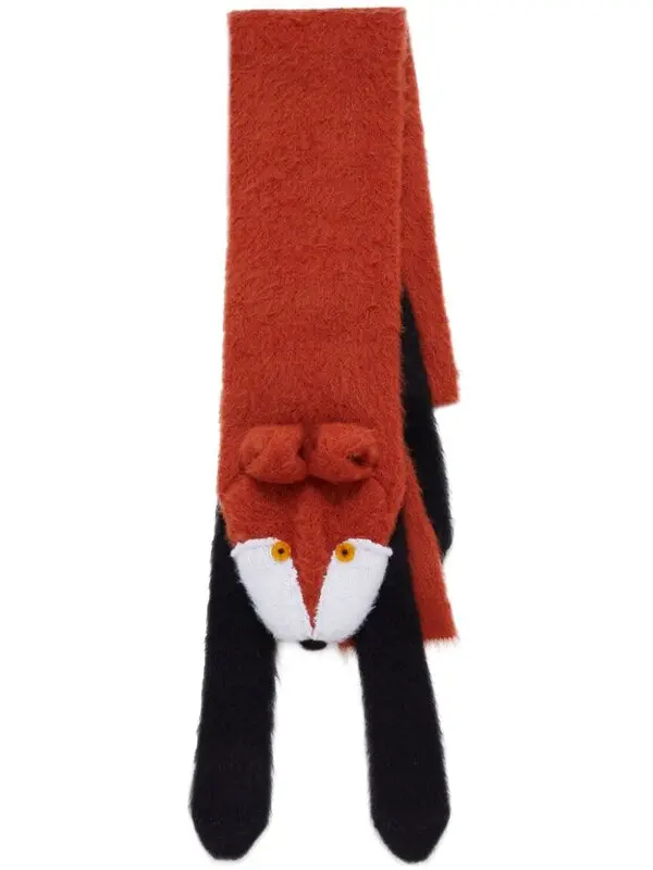 Marni Fox Knitted Scarf