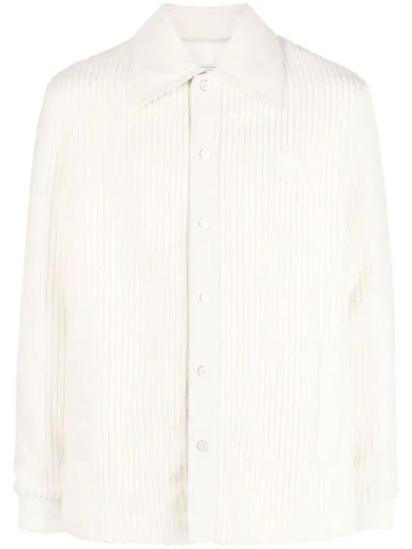 Casablanca Ribbed Buttoned Cardigan