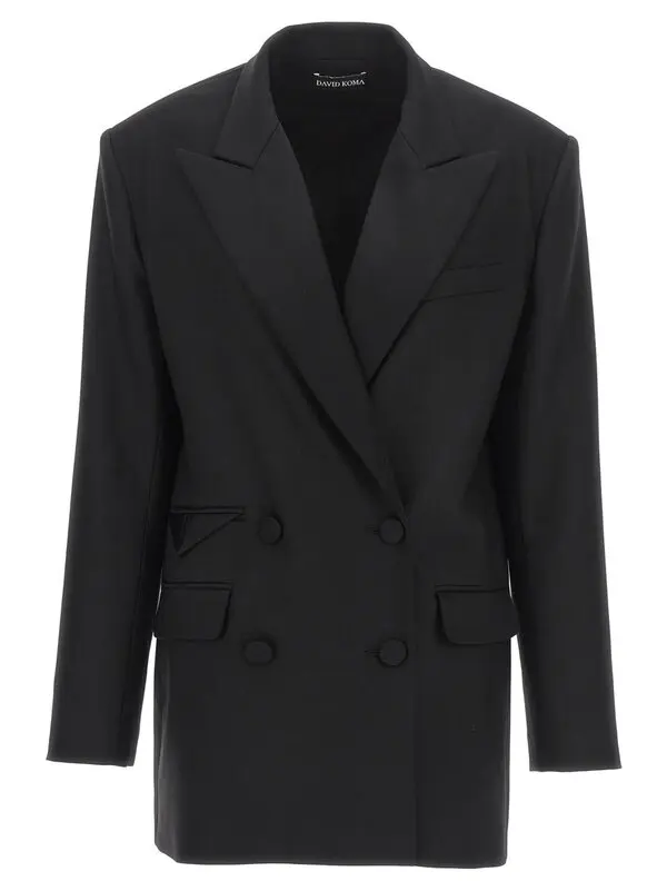 David Koma Tailored Tuxedo' Blazer - Black