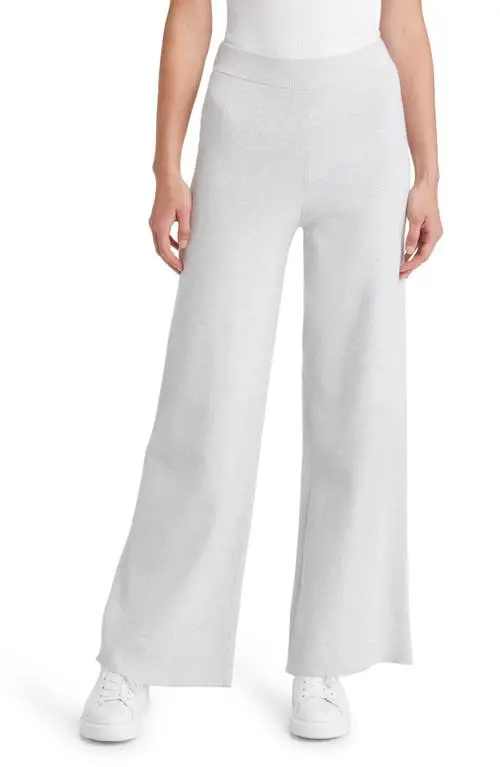 Rails Krista Knit Wide Leg Pants - Light Heather Grey