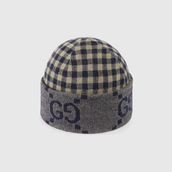 Gucci Reversible Wool Hat - Blue | Editorialist