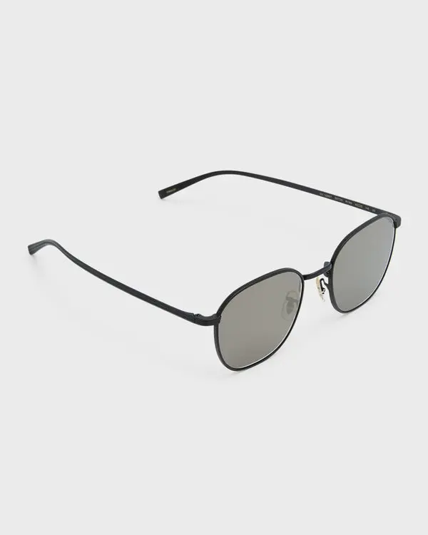Oliver Spencer Filigree Titanium Square Sunglasses