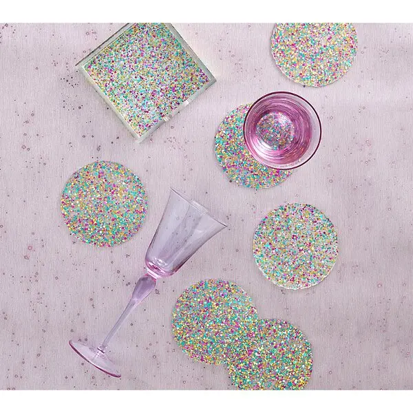 KIM SEYBERT Prism Coaster In Set Of 6 In A Caddy