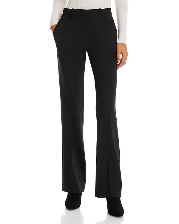 Theory Flared Suit Trousers - Black