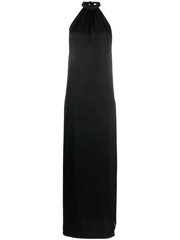 MAISON CLOSE Open-back Satin-weave Dress