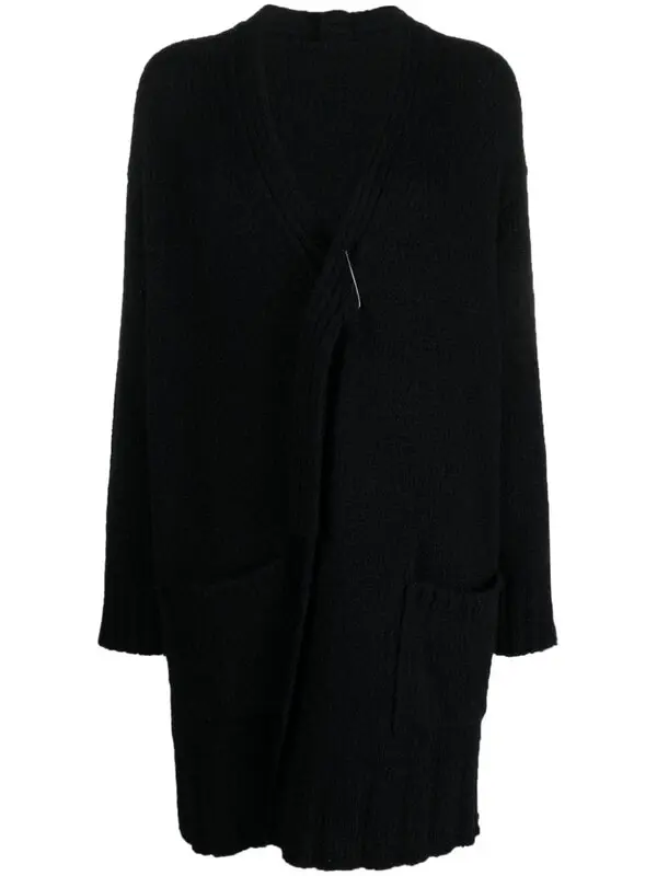 Yohji Yamamoto Asymmetric V-neck Cardigan-coat