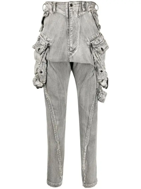 JULIUS Plaster Cargo Drop-crotch Jeans