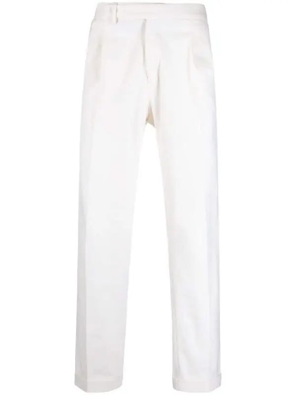 BRIGLIA 1949 Tailored Tapered Cotton Blend Trousers