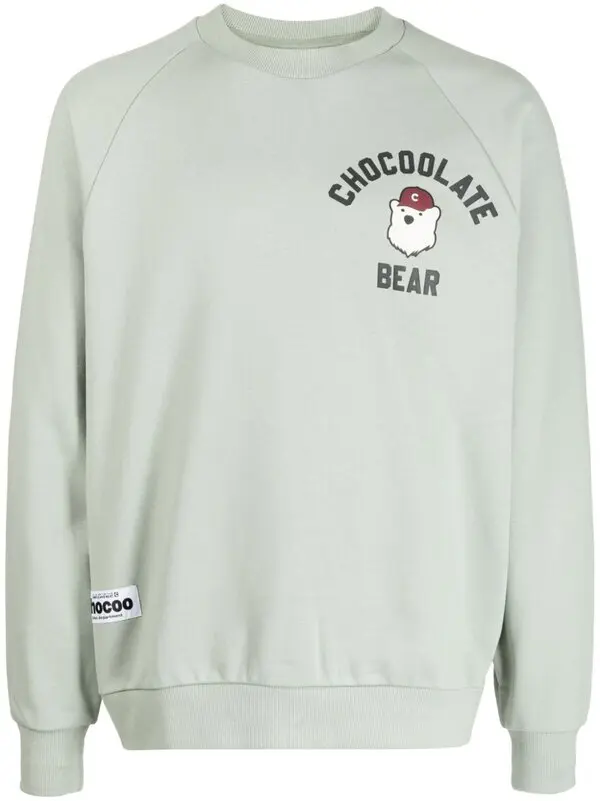 CHOCOOLATE Logo-print Cotton Sweatshirt