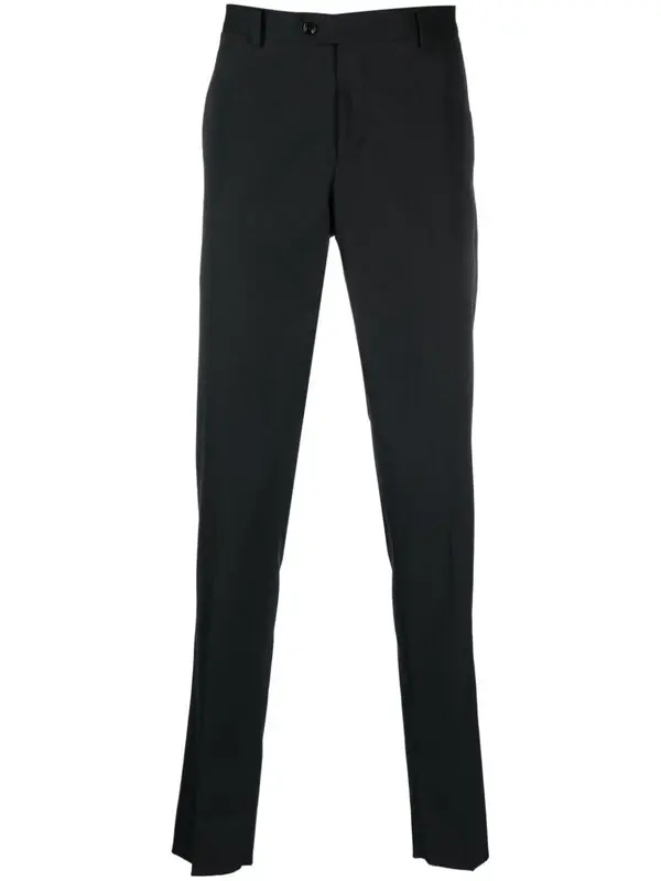LARDINI Slim-fit Tailored Trousers - Black