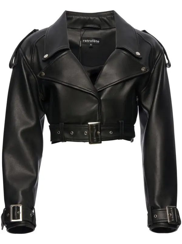 Retrofete Victoria Cropped Biker Jacket
