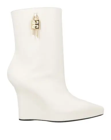 Givenchy Ankle Boots In Calfskin - Off White